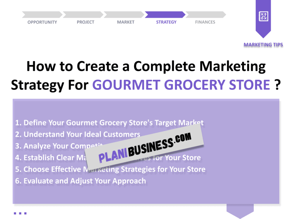 How to Create a Gourmet Grocery Store Marketing Plan? With Example