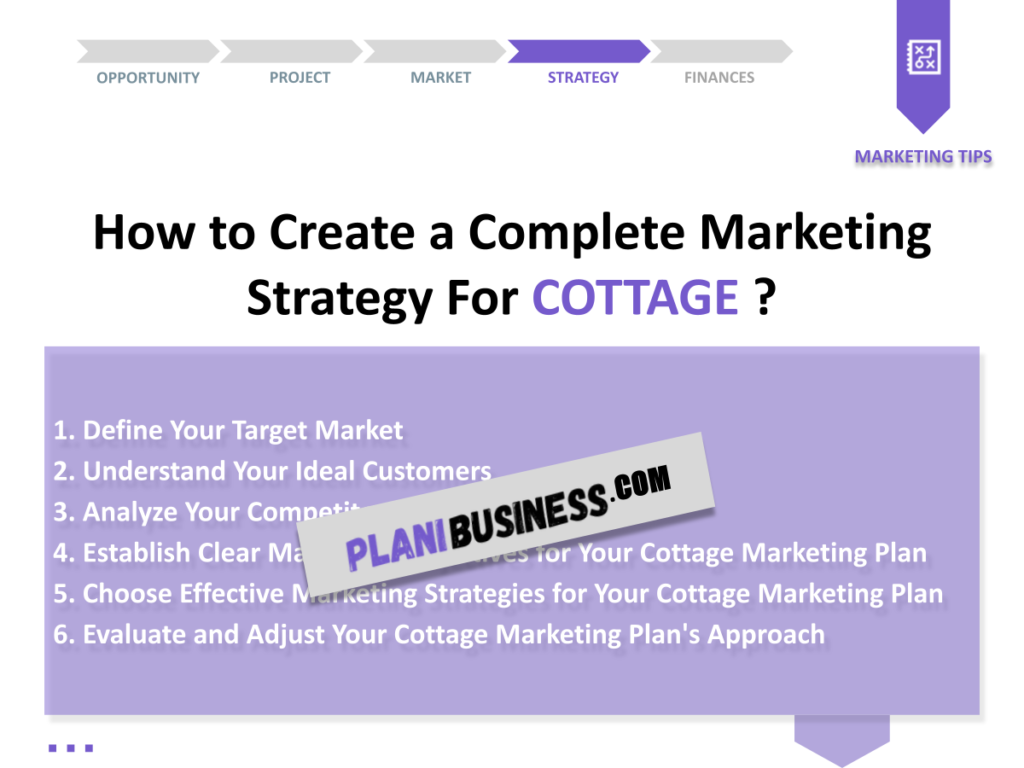 How to Launch a Cottage Marketing Plan? With Example