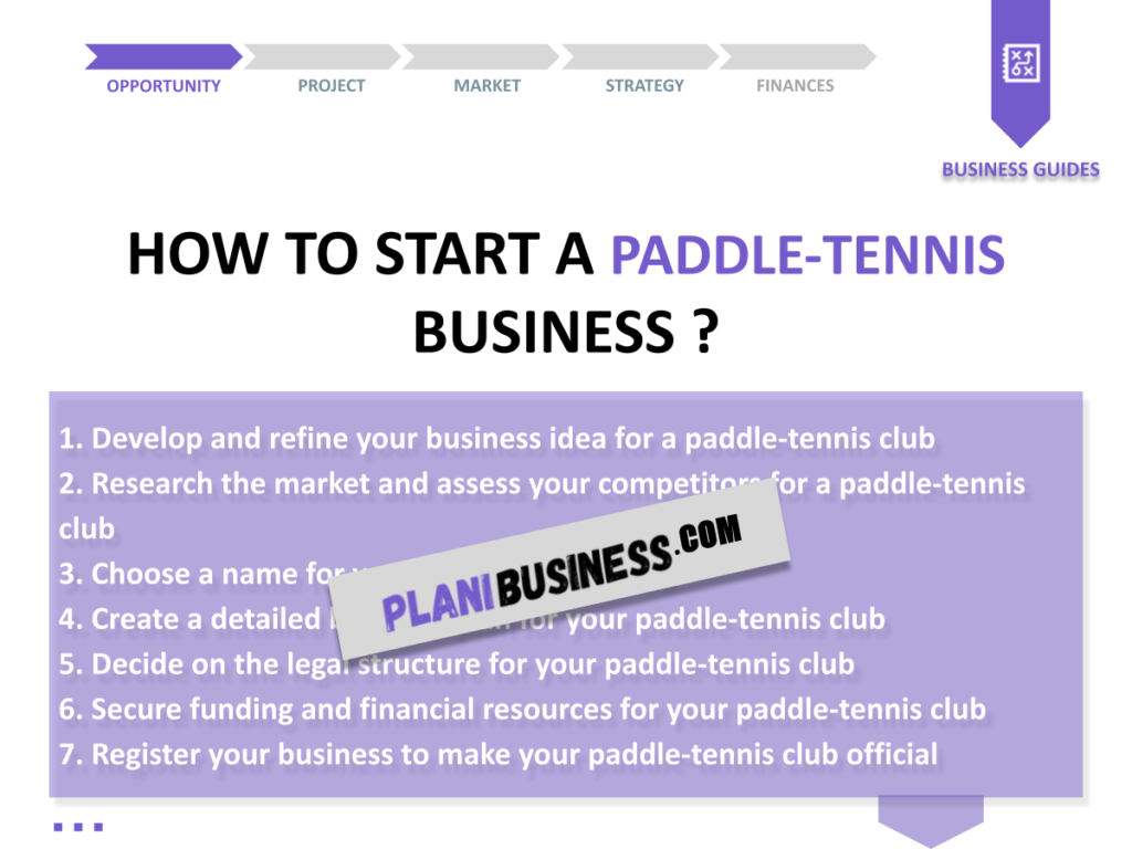 How to Launch a Paddle-Tennis Club?