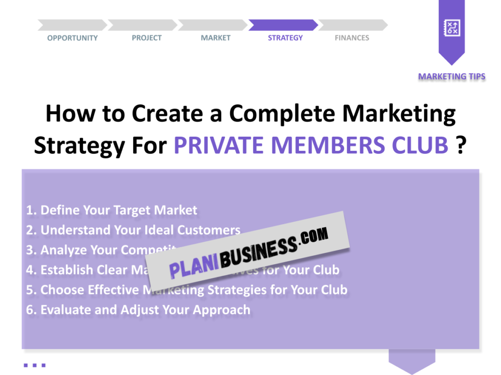 How to Initiate a Private Members Club Marketing Plan? With Example