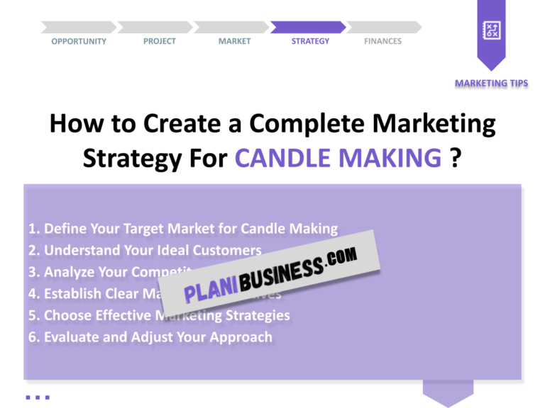 How to Initiate a Candle Making Marketing Plan? With Example