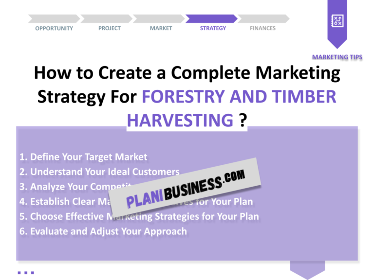 How to Start a Forestry And Timber Harvesting Marketing Plan? With Example