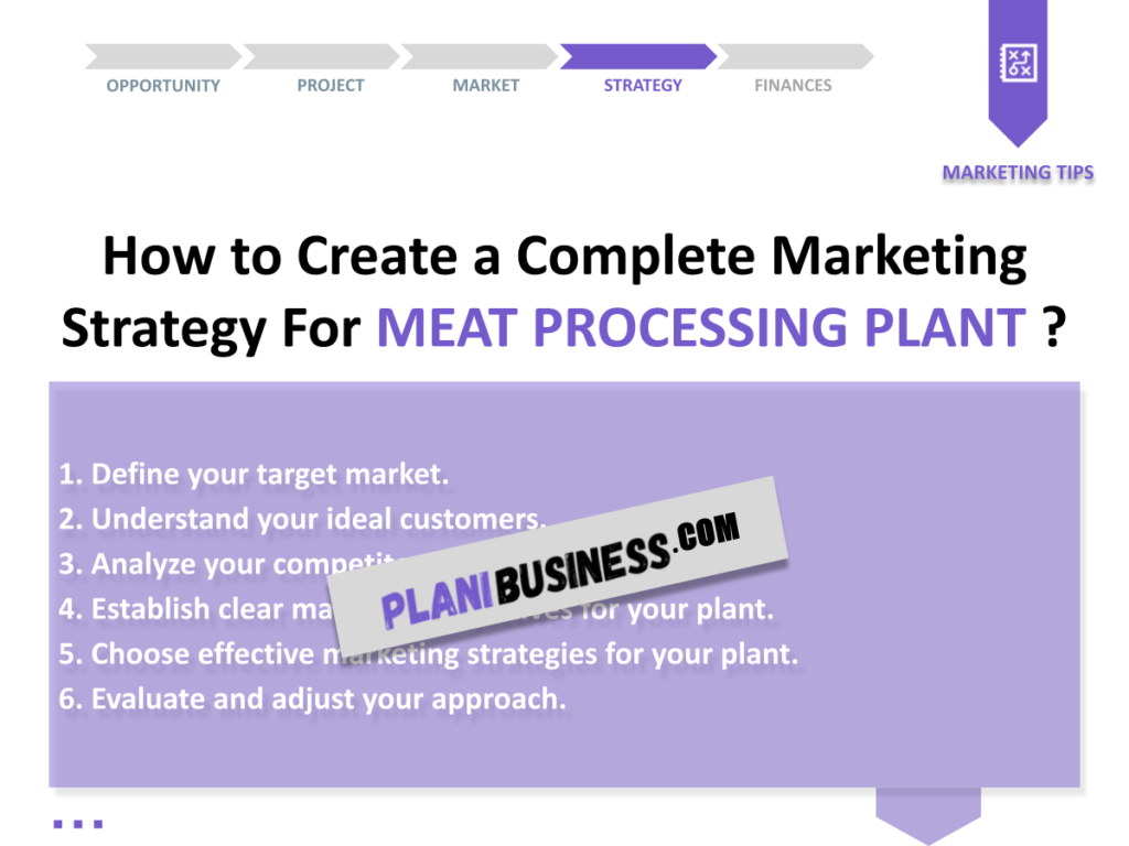 How to Plan a Meat Processing Plant Marketing Strategy? With Example